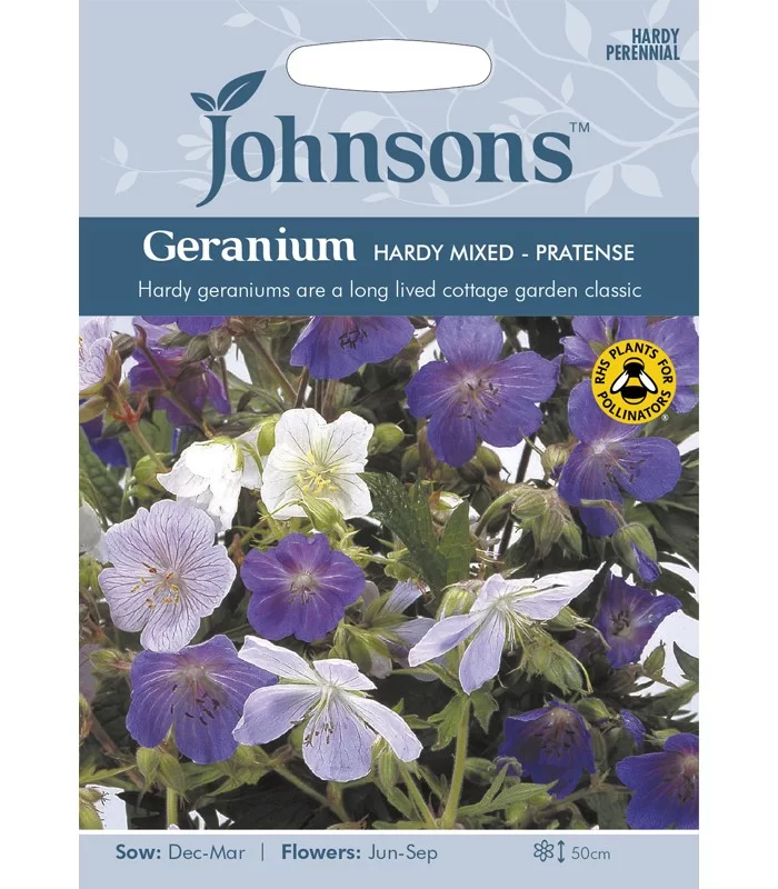 Seminte profesionale de Geranium Pratense, ciocul berzei, Hardy Mix