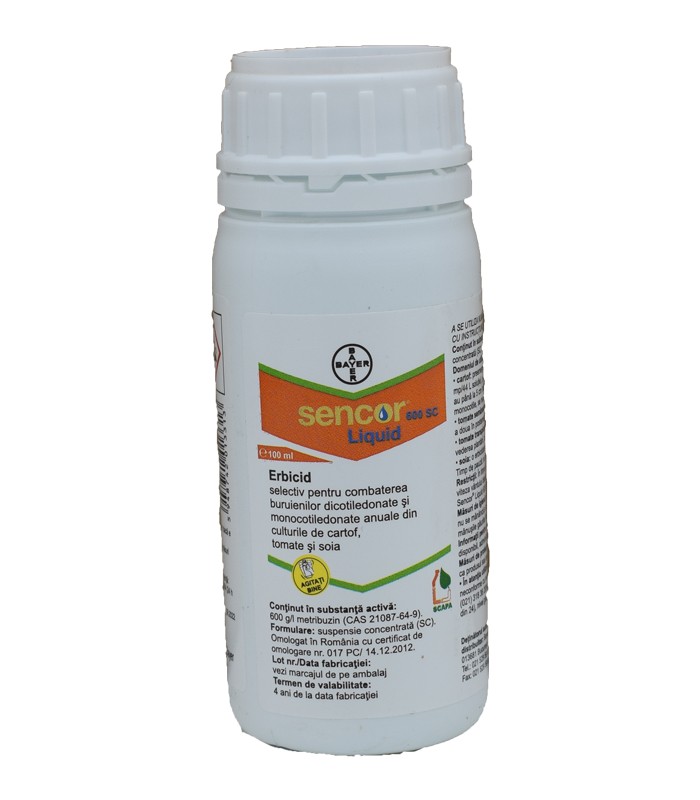 Erbicid Sencor Liquid 600 SC, Bayer, pentru tomate si cartofi