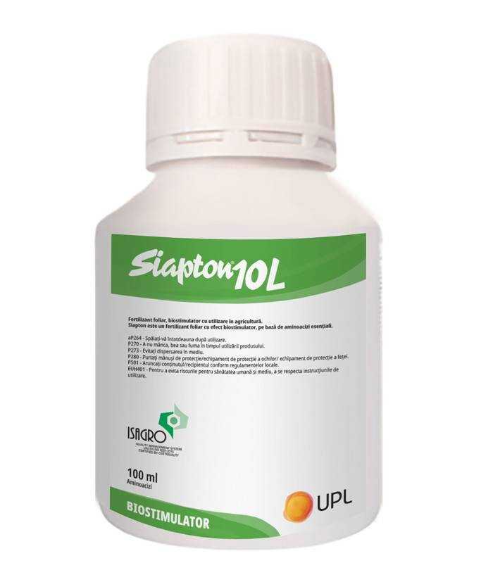 Siapton 10 L, biostimulator organic de origine naturala, foliar